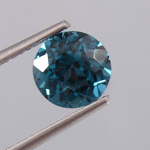14X14mm Natural Indicolite Blue Green Tourmaline Round Loose Gemstone ...