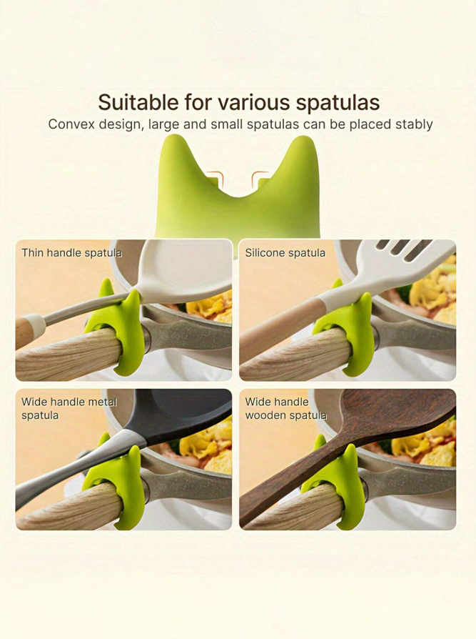 1pc Kitchen Spatula Rack - Creative Anti-Scalding & Overflow Design ...