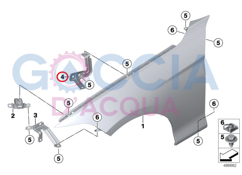 BMW 1 Series F20 F21 F22 Side Panel Wing Bracket Front Right ...