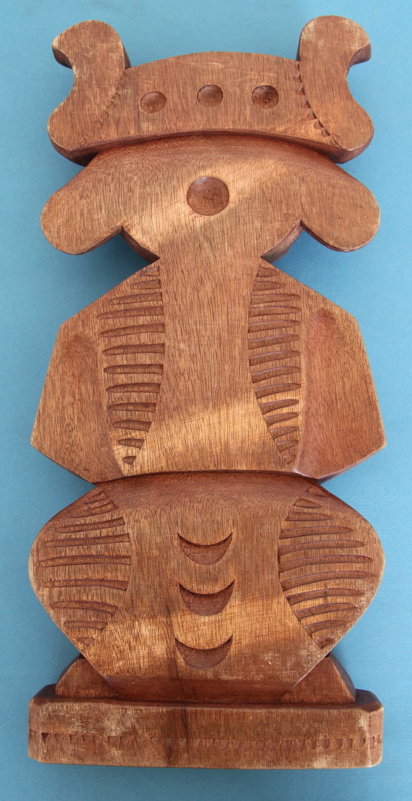 1980’s Wood Wooden Hand Carved Statue Tribal Art Ecuador South America ...