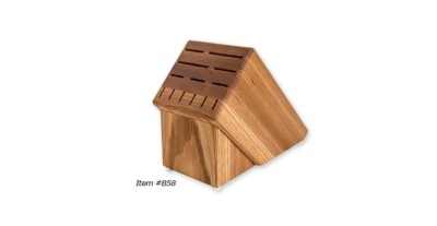 RADA Knife Solid OAK BLOCK has 13 knife slots, B58 American made NEW ...
