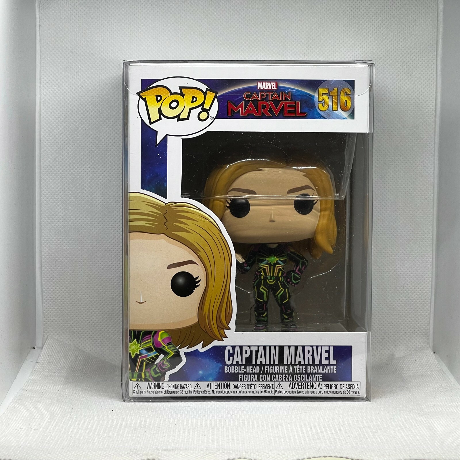 Funko Pop Marvel 516 Captain Marvel Neon Suit | eBay