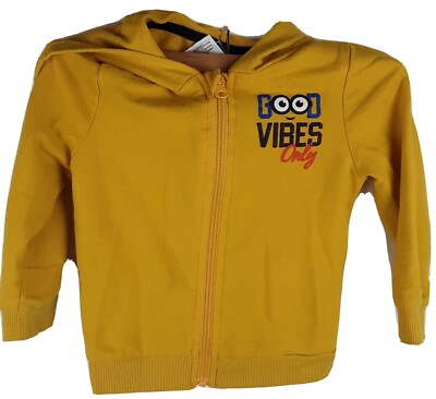 Toddler Boys 3t Minion hoodie sweater Despicable Me zip up | eBay