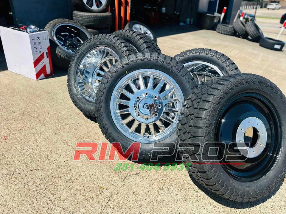 22" ARENA POLISH DUALLY WHEELS FORD F450 F550 10 LUG 10X225 W/35125022 ...