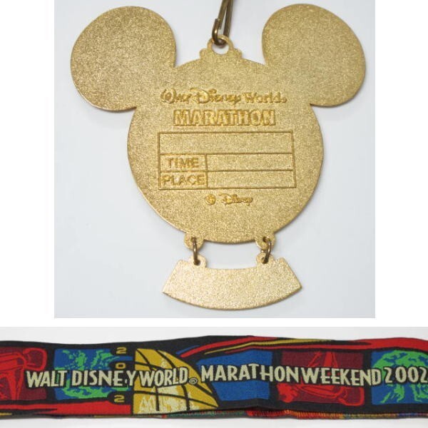 Disney Mickey 2002 WDW Marathon Medal 2002 WDW Marathon Weekend Disney ...