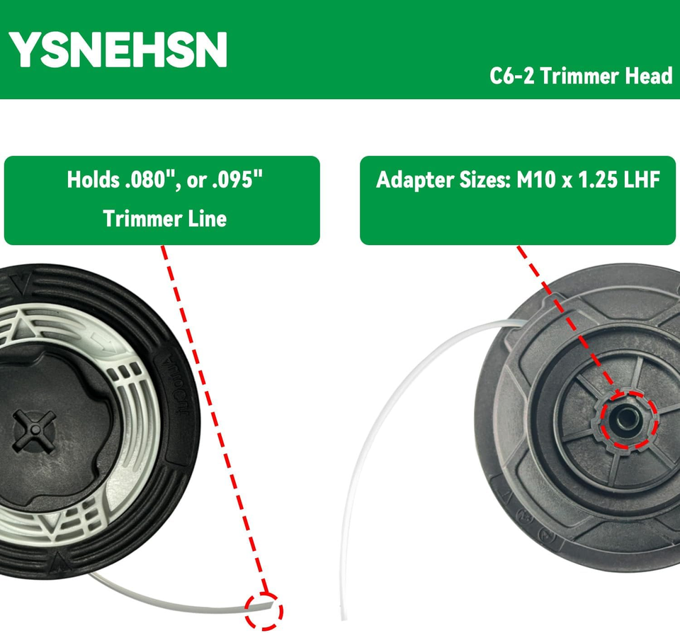 C6-2 Trimmer Head for Stihl FS38 FS40 FS40C FS45 FS46 FS50 FS50C FSE60 ...