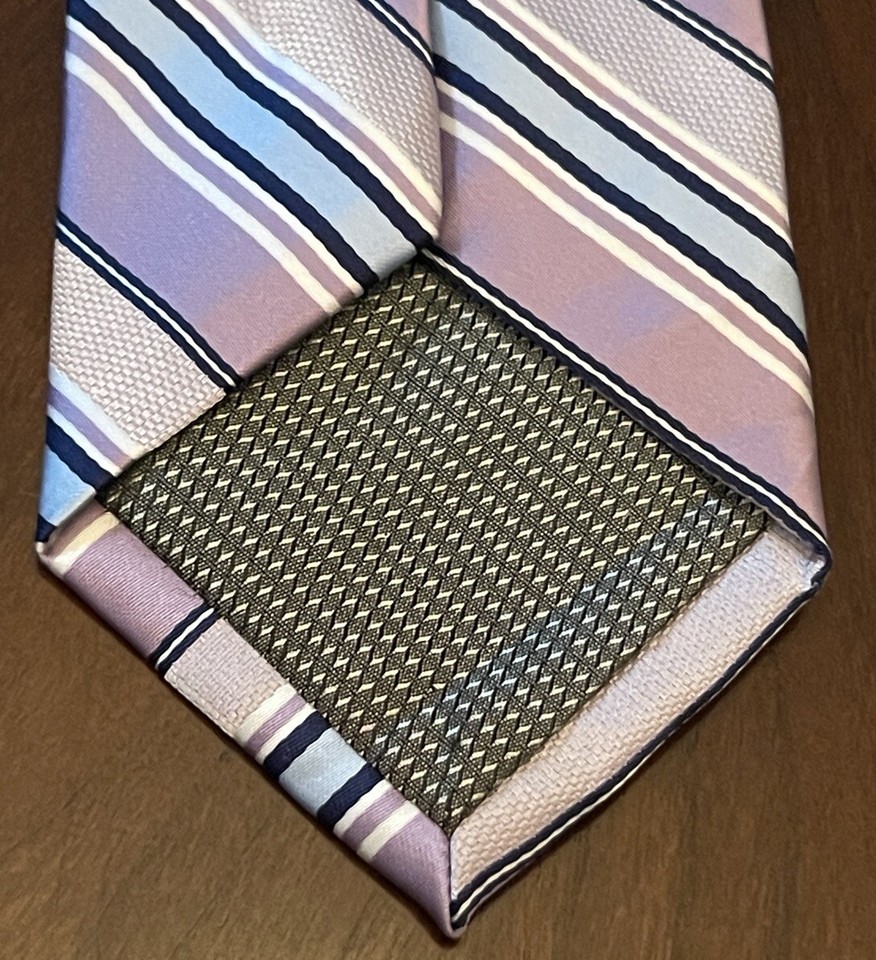 Alexander Julian Colours Purple Blue Hand Made 100% Polyester Made In ...