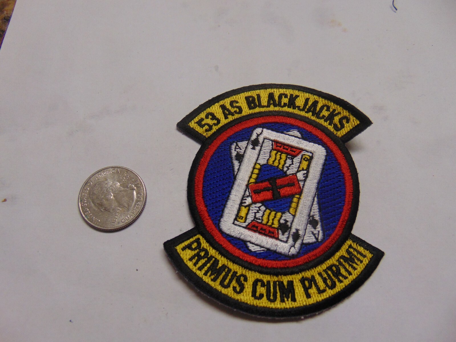 MILITARY PATCH 53 AS BLACKJACKS PRIMUS CUM PLURIMI | eBay