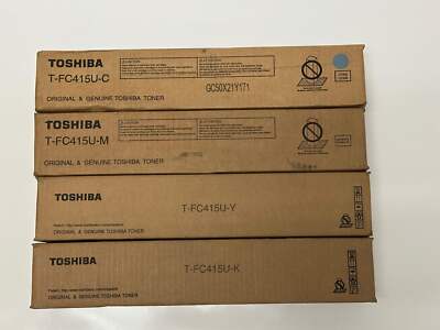 4 New Genuine Toshiba 2515AC, 3015AC, 3515AC,4515AC T-FC415U CMYK ...