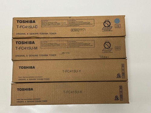4 New Genuine Toshiba 2515AC, 3015AC, 3515AC,4515AC T-FC415U CMYK ...