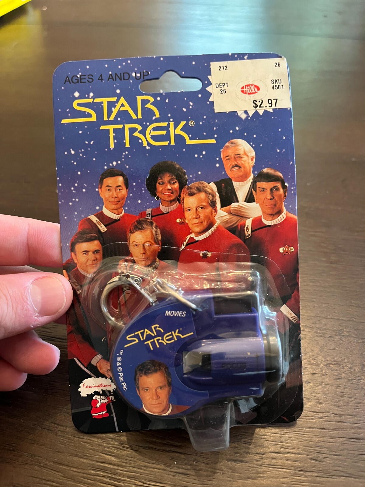 VINTAGE 1993 STAR TREK Key Chain Click Viewer Movie Viewer Toy MOC ...