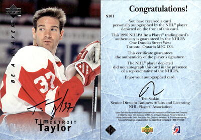 1995-96 Be A Player Autographs #S101 Tim Taylor - NM-MT | eBay