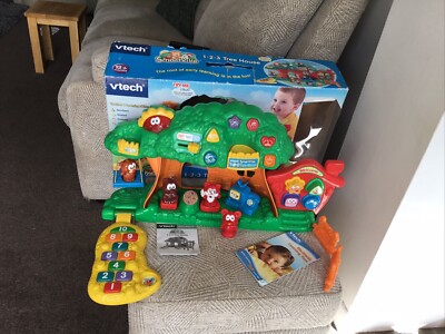 Vtech Smartville 123 Tree House With Shapes Sorter And Figures Complete ...