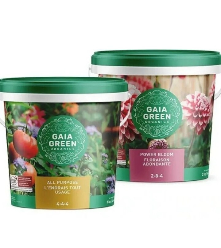 GAIA GREEN Power Bloom 2-8-4 & All Purpose Fertilizer 4-4-4 500g bag ...