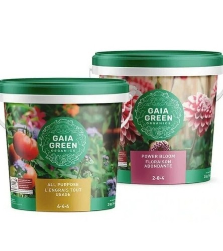 GAIA GREEN Power Bloom 2-8-4 & All Purpose Fertilizer 4-4-4 500g bag ...