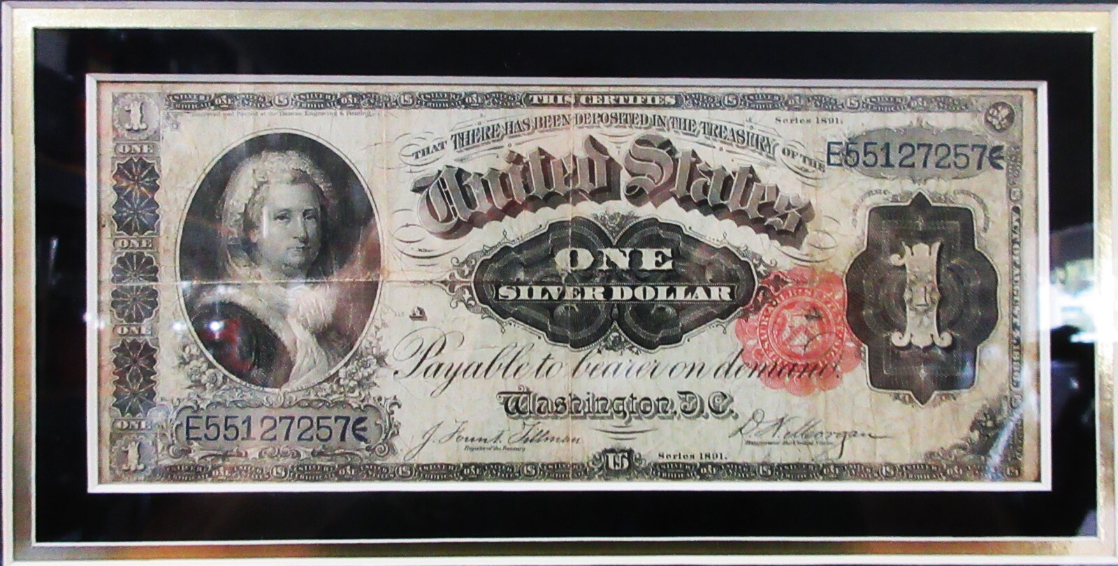 Silver Certificate Collection 1891 (four large notes) Framed | eBay