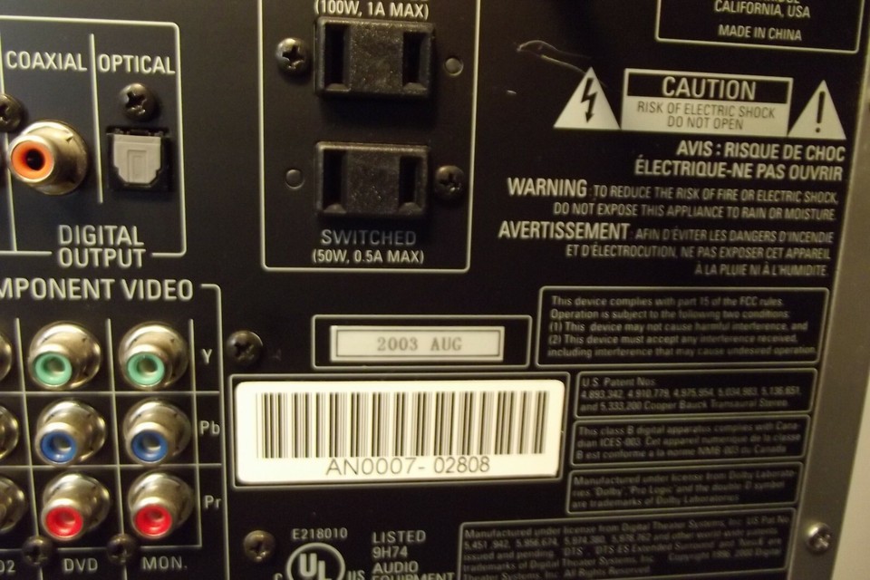 Harman Kardon AVR 230 6.1 Channel 300 Watt Receiver - No Remote ...