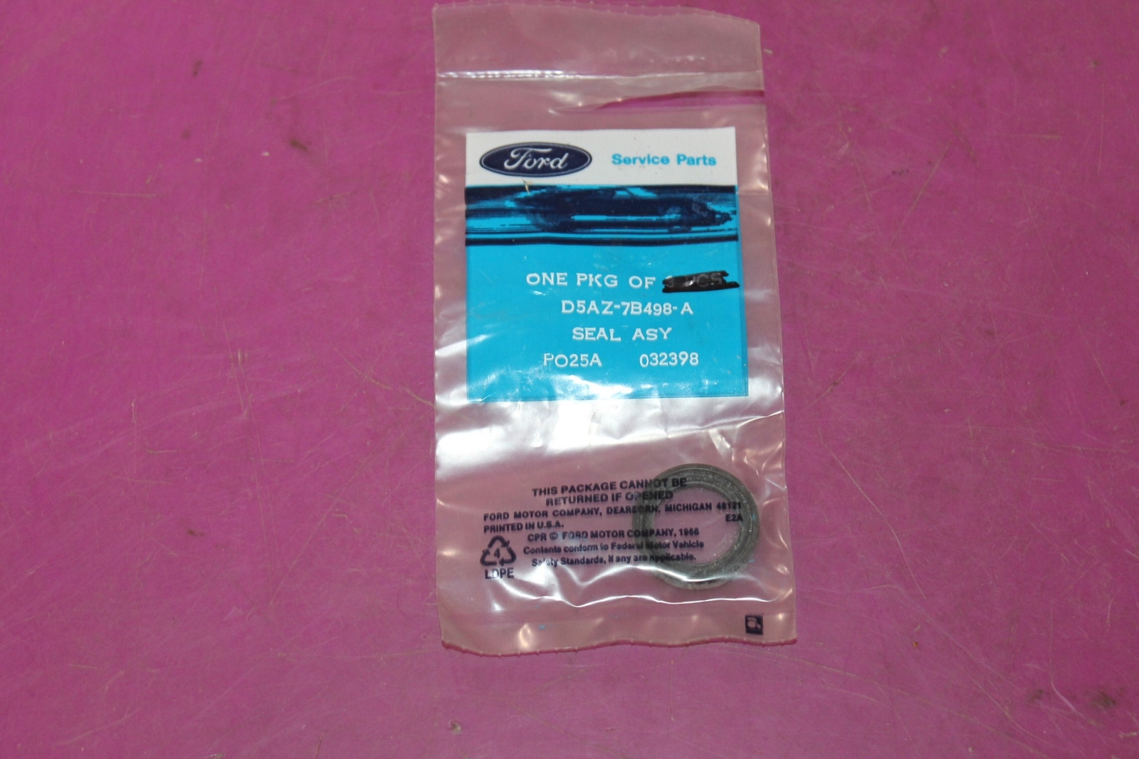 NOS Ford Seal. Part D5AZ-7B498-A. See pic. | eBay