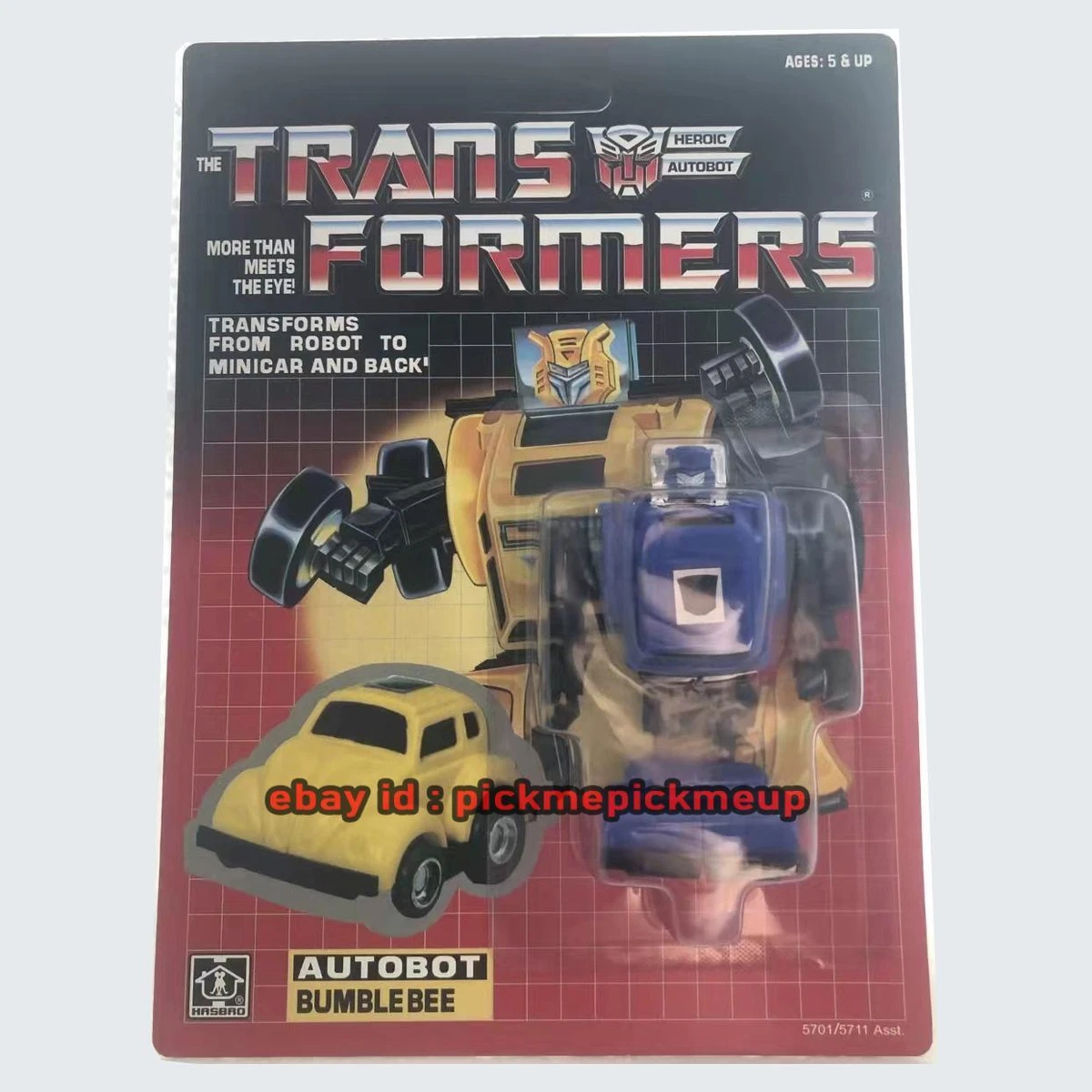 Transformers: Vintage G1 Legion Class Bumblebee, Ages And