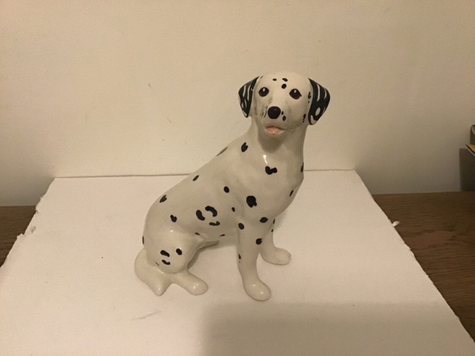 Vintage Large Melba Ware Sitting Dalmatian Dog Figurine - Ex Condition ...
