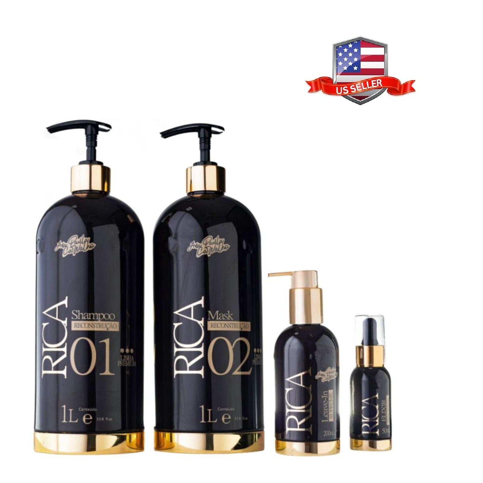 Ana Paula Carvalho Rica Hair Reconstructin Professional Treatment Kit ...