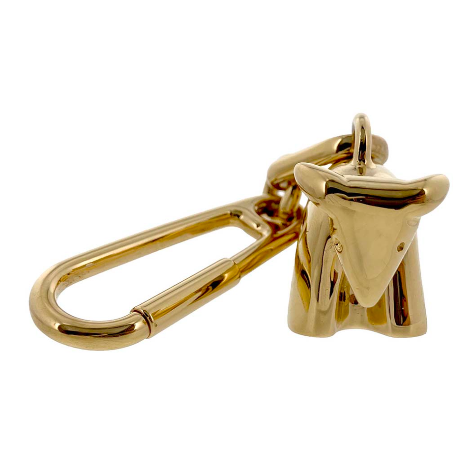 LOEWE Goat Animal Charm Gold Plated Plating 1.34 x 0.79 inch Japan ...