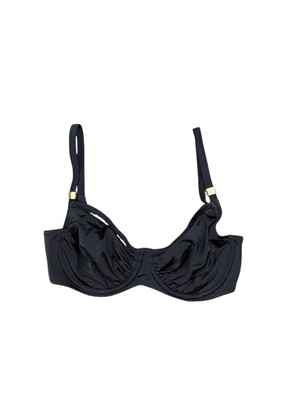 Fantasie BLACK East Hampton Gathered Full Cup Bikini Swim Top, US 32G ...