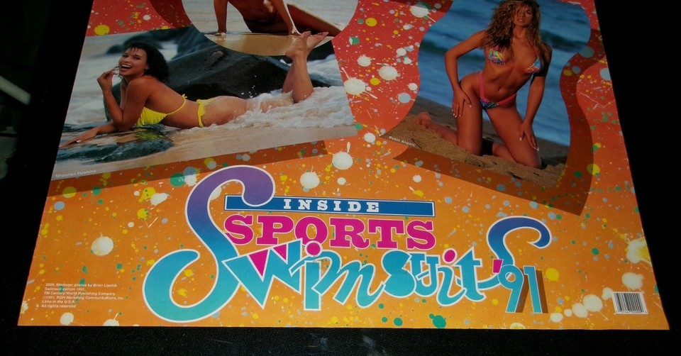 Originl 1991 INSIDE SPORTS SWIMSUIT EDITION Poster ROLLED Margolis ...