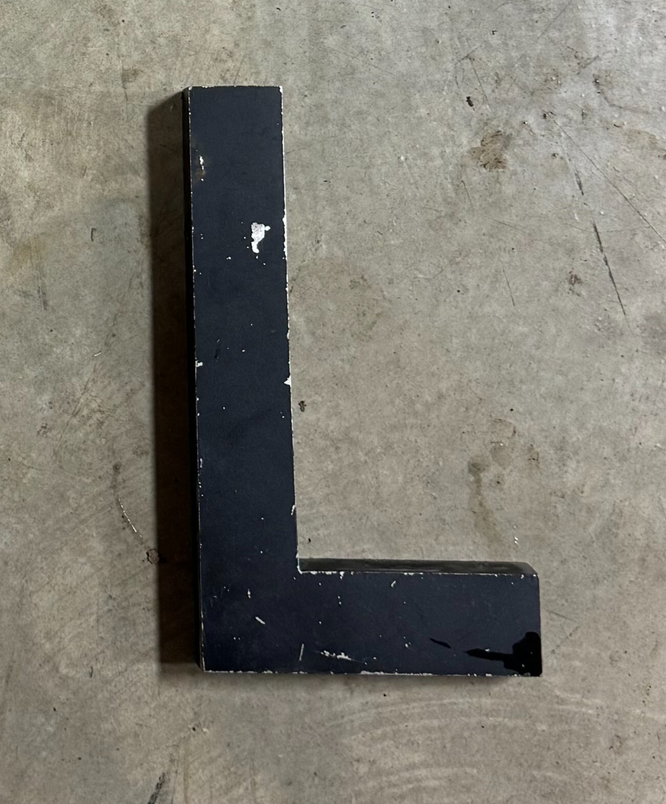 10" Metal Letter L Cast Aluminum Dimensional Industrial Alphabet Wall ...