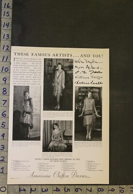 1928 HELEN DRYDEN WILLS KATHERINE STURGES CB FALLS ARTIST FASHION WOMEN ...