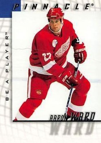 #200 Aaron Ward - Detroit Red Wings - 1997-98 Pinnacle Be a Player ...
