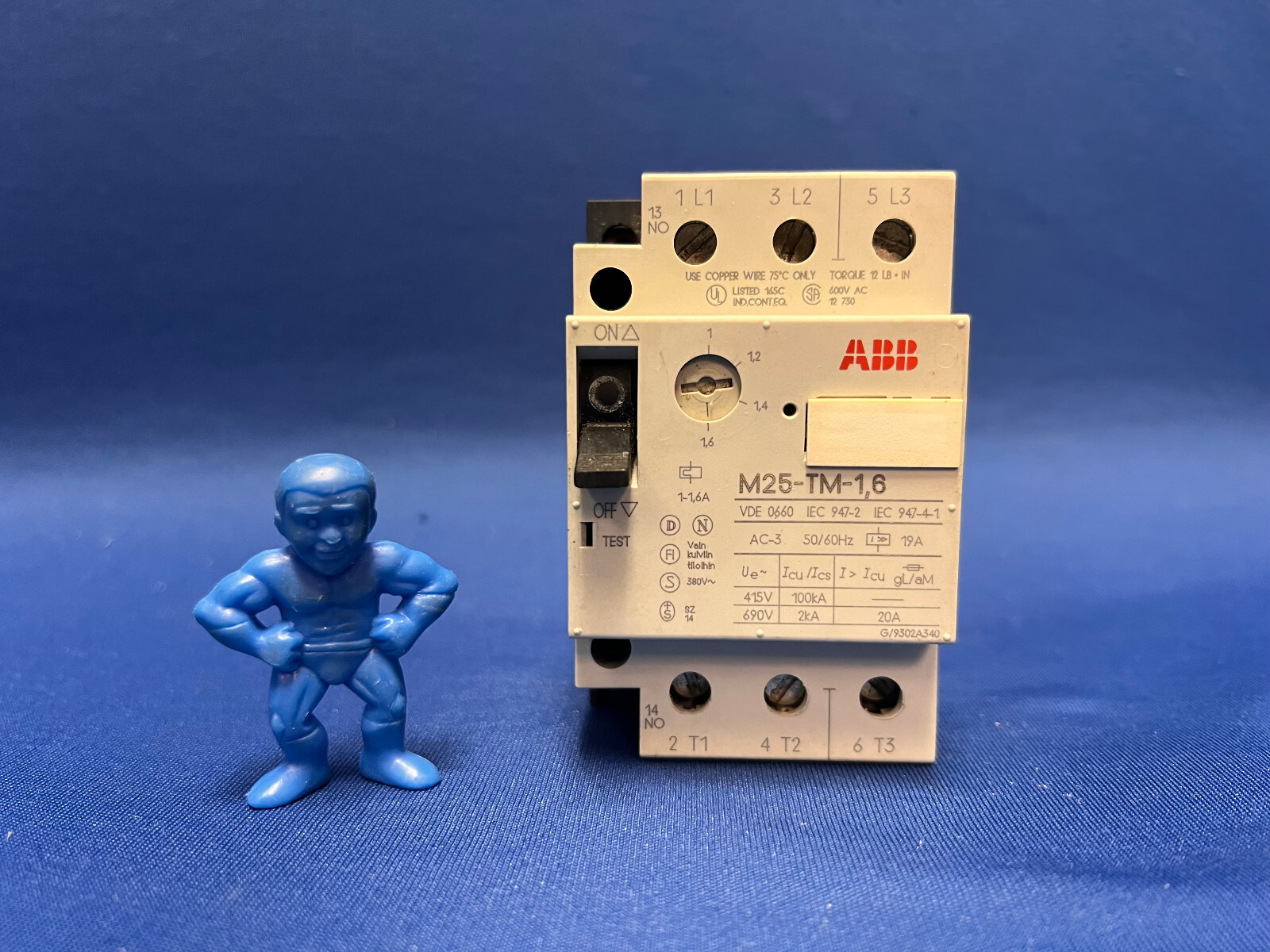 ABB M25-TM-1,6 Starter Motor Protector Circuit Breaker; 1-1.6 Amp, 600 ...
