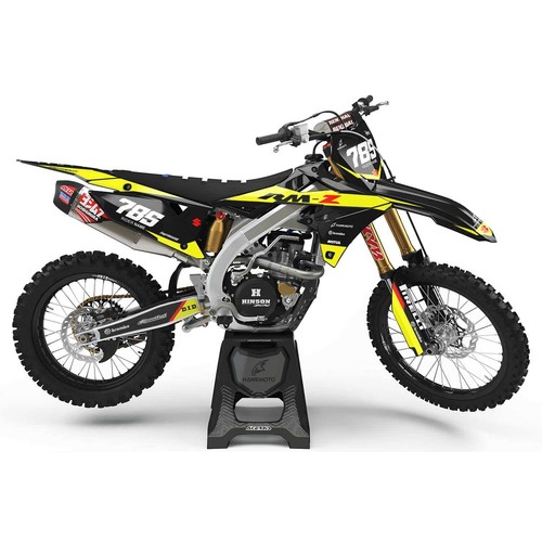 Wicked Mx Graphics Kit Fits Suzuki RM RMZ DRZ RM 65 80 85 100 110 125 ...