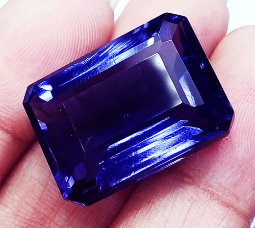 Certified Violet Topaz 39.30 Ct Emerald Shape Loose Gemstone | eBay
