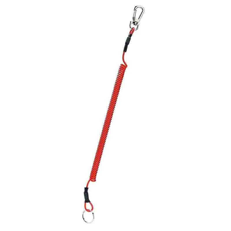 Spiral Key Chain Retractable Clip On Ring Stretchy Coil Spring Keyring ...