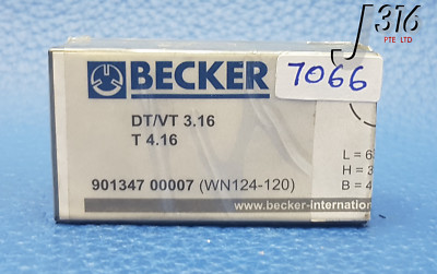 7066 BECKER SET OF PUMP VANES 901347 00007 (WN124-120) (NEW) DT/VT 3.16 ...