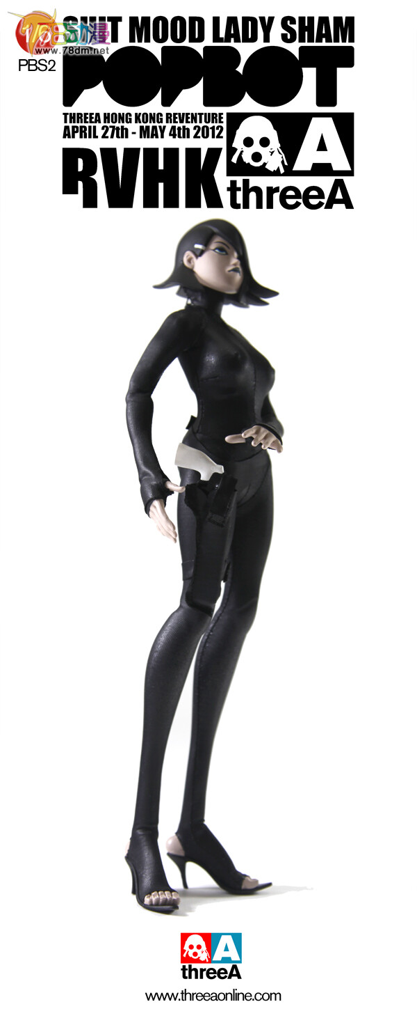 ThreeA 3A Popbot Lady Sham Black Version 1/6th Collectibles Figure New ...