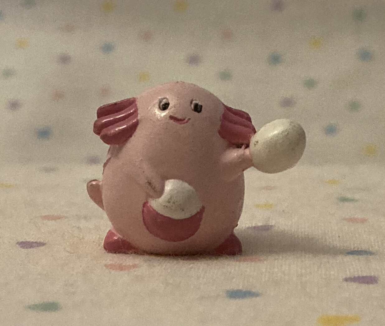 Vintage CGTSJ Tomy Pokemon Miniature Figure Cute Chansey Holding Egg 1 ...