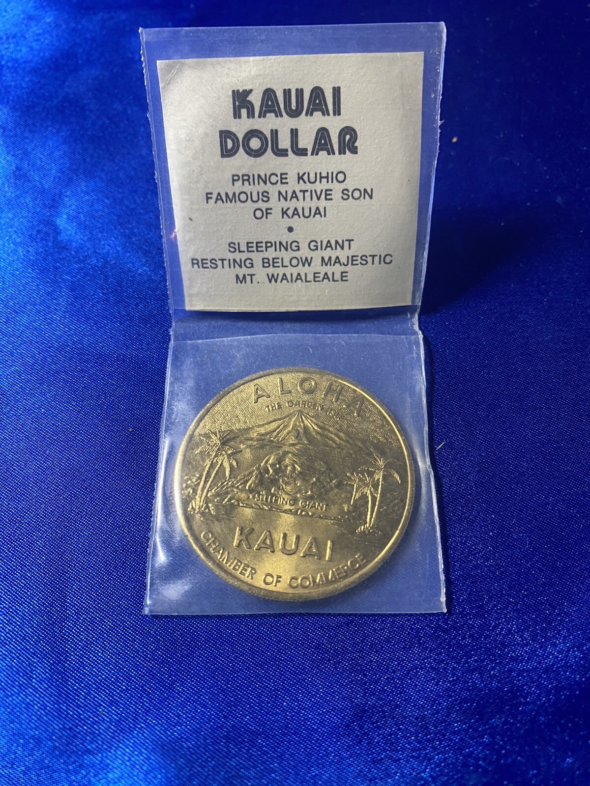 Vintage HAWAII, THE GARDEN ISLE ( KAUAI DOLLAR ) TOKEN,GRADEABLE ...