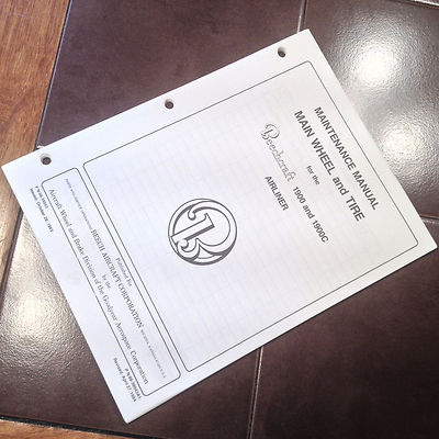 Beechcraft 1900 and 1900C Main Wheel & Tire Maintenance Manual | eBay