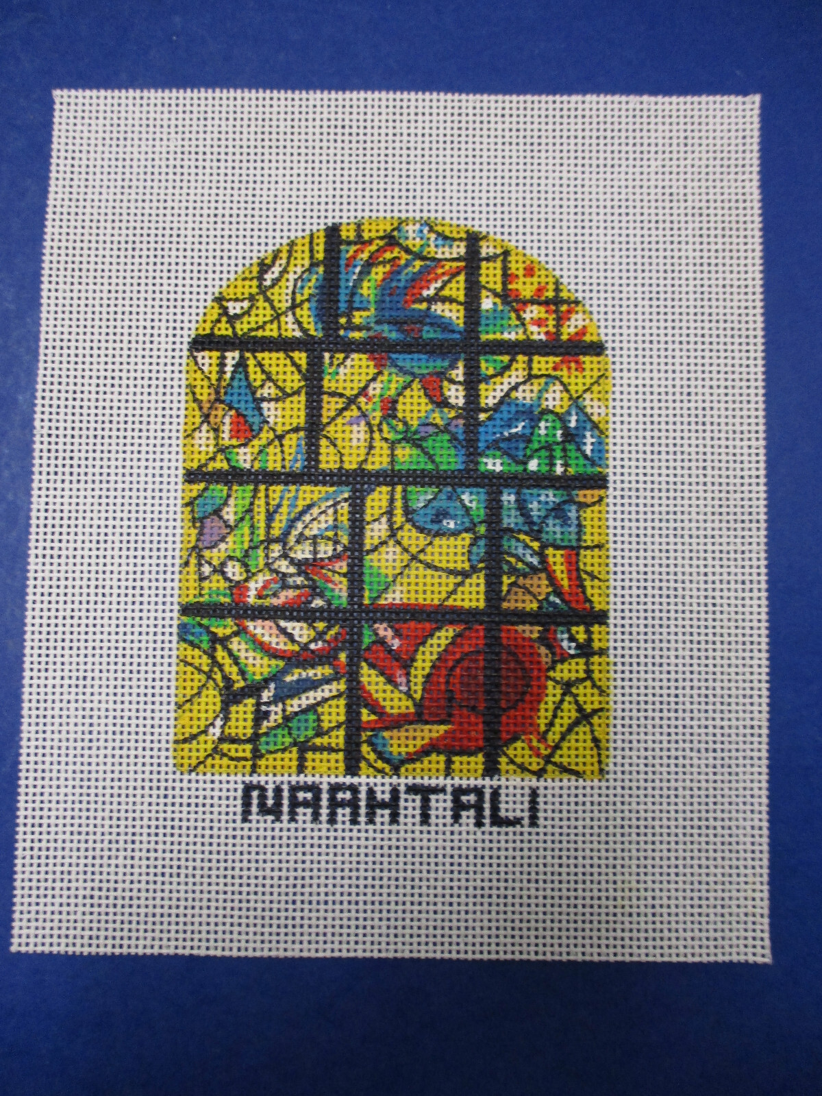 Handpainted Needlepoint Canvas Stained Glass Windows Chagall Selection ...