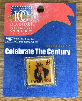 1998 Uncle Sam - I Want You - USPS Postage Stamp Collectible Pin | eBay