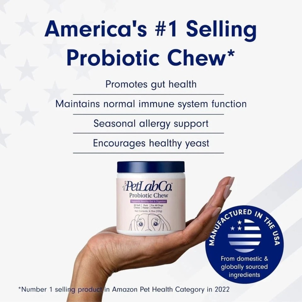 PetLab Co. (PetLabCo.) ALLERGY & IMMUNE Probiotic Soft Chew For Dogs ...