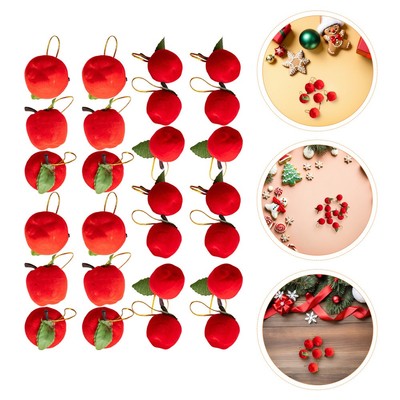 48pcs Mini Apple Ornaments: Red Apple Decorations for Tree DIY Crafts ...