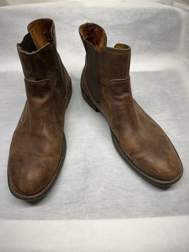 Born Men’s Brown Leather Chelsea Boots Pull On Size 13M | eBay