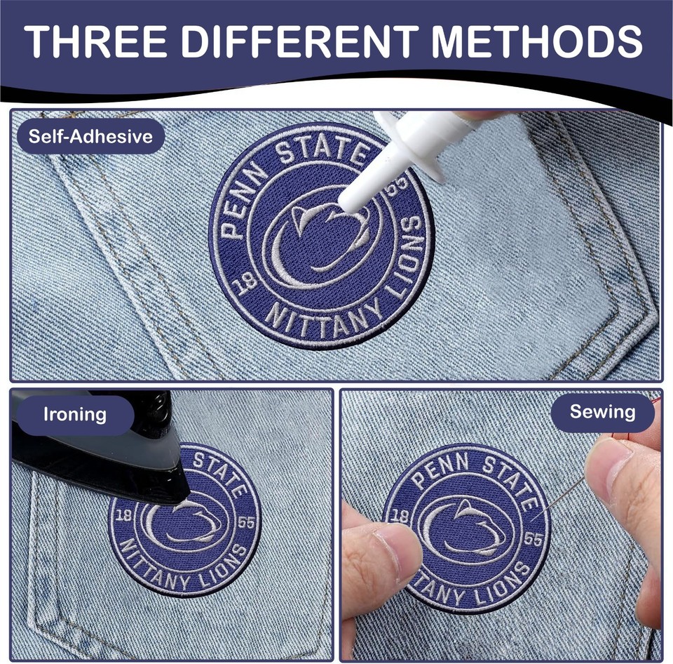 Penn State Nittany Lions NCAA Team Logo Iron On Patch-Sew Patch ...