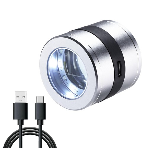 2in1 Scale Loupe 10x Magnification LED and UV Light Magnifier Jewelry ...