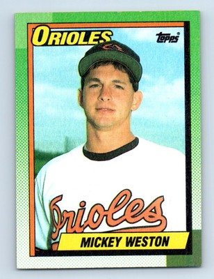 1990 Topps Mickey Weston Rookie Baltimore Orioles #377 | eBay