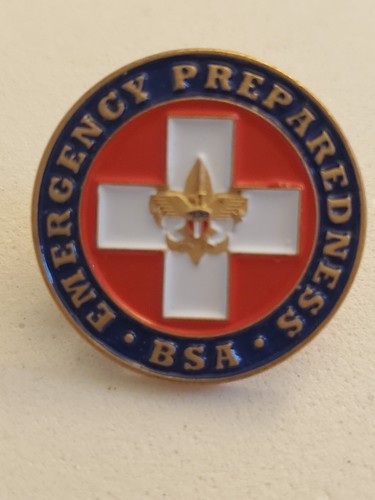 BSA Boy Scout Emergency Preparedness Metal Enamel Clutch Pin 00540, 7/8 ...