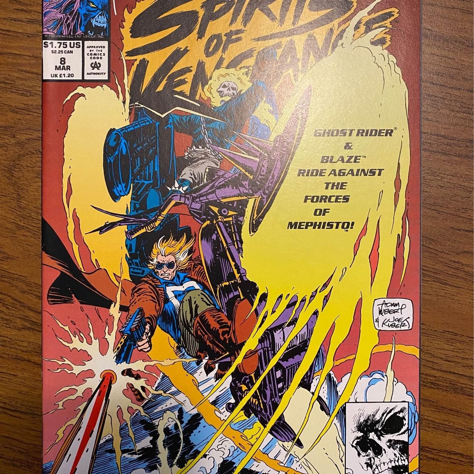 Ghost Rider & Blaze Spirits of Vengeance #8 (March 1993) - Signed by ...